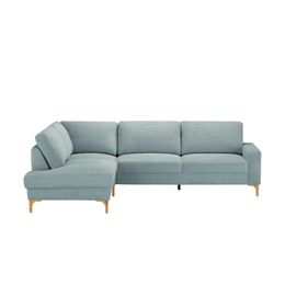 Gray & Jones Cord-Sofa Capa ¦ blau ¦ Maße (cm): B: 276 H: 86 T: 200