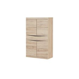 Höffner Highboard Turino ¦ holzfarben ¦ Maße (cm): B: 86 H: 139 T: 40