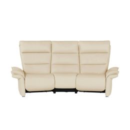 Hukla Trapezsofa aus Leder Corvina ¦ creme ¦ Maße (cm): B: 216 H: 10