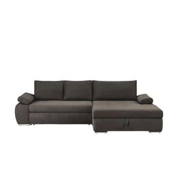 Smart Ecksofa Ibby ¦ braun ¦ Maße (cm): B: 294 H: 73 T: 173