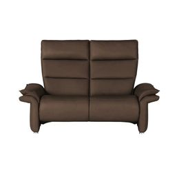 Hukla Ledersofa Corvina ¦ braun ¦ Maße (cm): B: 154 H: 109 T: 90