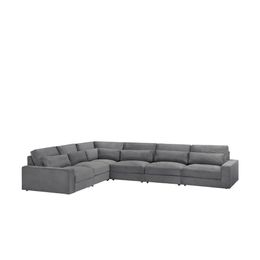 Höffner Ecksofa Branna ¦ grau ¦ Maße (cm): B: 412 H: 88 T: 322