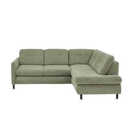 Lounge Collection Ecksofa LIORA ¦ grün ¦ Maße (cm): B: 242 H: 99 T: