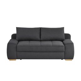 bobb Schlafsofa mit Boxspringpolsterung Eleny de Luxe ¦ grau ¦ Maße