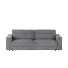 Höffner Big Sofa mit Schlaffunktion Branna ¦ grau ¦ Maße (cm): B: 250 H: 101