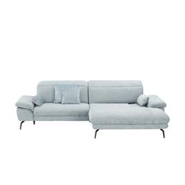 Höffner Ecksofa mit Funktion ¦ blau ¦ Maße (cm): B: 293 H: 101 T: 191