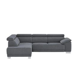 Höffner Ecksofa Chocolo ¦ grau ¦ Maße (cm): B: 270 H: 76 T: 205