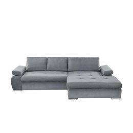 Smart Ecksofa Ibby ¦ grau ¦ Maße (cm): B: 294 H: 73 T: 173