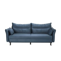 Höffner Schlafsofa Isolde ¦ blau ¦ Maße (cm): B: 220 H: 94 T: 103