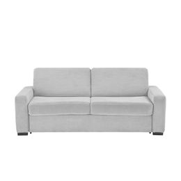 switch Schlafsofa aus Cord Vanila ¦ silber ¦ Maße (cm): B: 220 H: 87