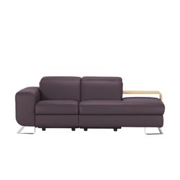 JOOP! Ledersofa 8151 ¦ lila/violett ¦ Maße (cm): B: 211 H: 74 T: 111