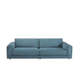 Jette Home Big Sofa aus Cord Roomy ¦ blau ¦ Maße (cm): B: 294 H: 85 T