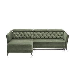 Smart Ecksofa Kavita ¦ grün ¦ Maße (cm): B: 254 H: 85 T: 199