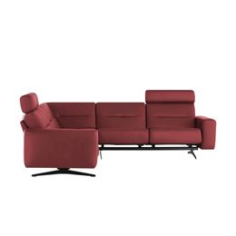 stressless Ecksofa Stella ¦ rot ¦ Maße (cm): B: 288 H: 78 T: 258