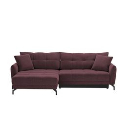 bobb Ecksofa Casandra de Luxe ¦ rot ¦ Maße (cm): B: 284 H: 91 T: 19