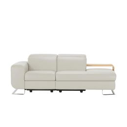 JOOP! Ledersofa 8151 ¦ grau ¦ Maße (cm): B: 211 H: 74 T: 111