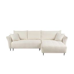 Höffner Ecksofa mit Schlaffunktion Bari ¦ creme ¦ Maße (cm): B: 290 H: 90 T: