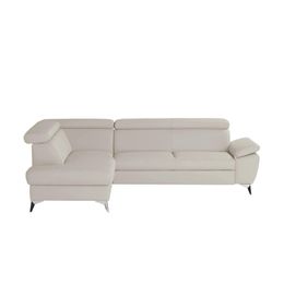 U.N.O uno Ecksofa Apollo ¦ grau ¦ Maße (cm): B: 268 H: 81 T: 210