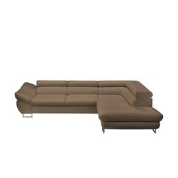 switch Ecksofa aus Kunstleder Fabio ¦ beige ¦ Maße (cm): B: 280 H: 69