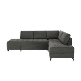 Smart Ecksofa Carla ¦ schwarz ¦ Maße (cm): B: 291 H: 88 T: 222