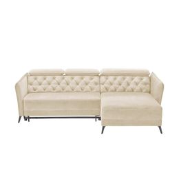 Smart Ecksofa Kavita ¦ beige ¦ Maße (cm): B: 254 H: 85 T: 199