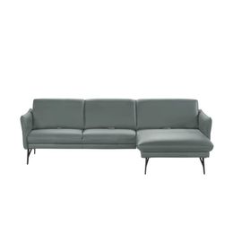 himolla Ecksofa Leder 1928 ¦ blau ¦ Maße (cm): B: 280 H: 83 T: 175