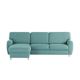 Smart Ecksofa Valencia ¦ türkis/petrol ¦ Maße (cm): B: 263 H: 90 T: