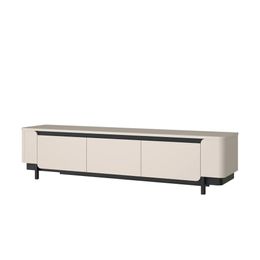 Höffner TV-Lowboard Softclose Santori ¦ beige ¦ Maße (cm): B: 204,9 H: 49,1 T