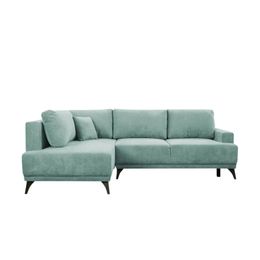 Höffner Ecksofa Lima ¦ grün ¦ Maße (cm): B: 169 H: 90 T: 246