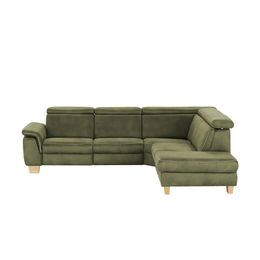 Mein Sofa bold Ecksofa Beata ¦ grün ¦ Maße (cm): B: 270 H: 80 T: 233