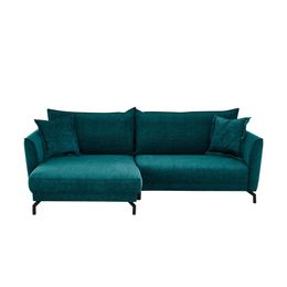 bobb Ecksofa Yolanda ¦ türkis/petrol ¦ Maße (cm): B: 257 H: 94 T: 17