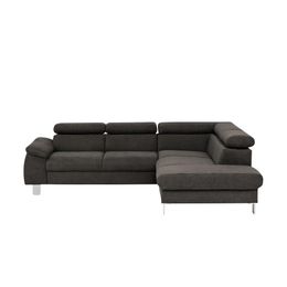 U.N.O uno Ecksofa Micky ¦ braun ¦ Maße (cm): B: 249 H: 72 T: 207