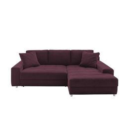 bobb Ecksofa Arissa de Luxe ¦ rot ¦ Maße (cm): B: 258 H: 84 T: 181