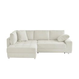 bobb Ecksofa Arissa de Luxe ¦ creme ¦ Maße (cm): B: 265 H: 84 T: 215