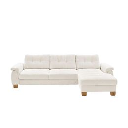 meinSofa Ecksofa aus Cord Suna ¦ creme ¦ Maße (cm): B: 316 H: 86 T: