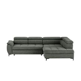 switch Ecksofa aus Flachgewebe Denvo ¦ schwarz ¦ Maße (cm): B: 290 H: