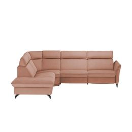 himolla Ecksofa 1926 ¦ rosa/pink ¦ Maße (cm): B: 245 H: 92 T: 278