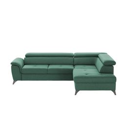 switch Ecksofa Aldeia ¦ grün ¦ Maße (cm): B: 252 H: 70 T: 200