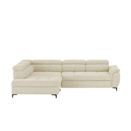 switch Ecksofa aus Flachgewebe Denvo ¦ creme ¦ Maße (cm): B: 290 H: 9