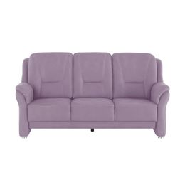 Höffner Sofa 3-sitzig aus Mikrofaser Wilma ¦ lila/violett ¦ Maße (cm): B: 198