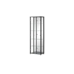 Höffner Vitrine Cristal ¦ schwarz ¦ Maße (cm): B: 58 H: 172 T: 33