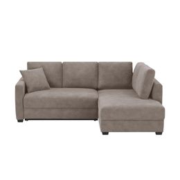 bobb Ecksofa mit pflegeleichtem Bezugsstoff Lisa de Luxe ¦ braun ¦