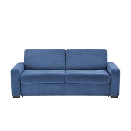 switch Schlafsofa aus Cord Vanila ¦ blau ¦ Maße (cm): B: 220 H: 87 T: