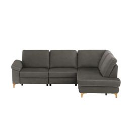 Max Schelling Ecksofa Maximum Plus ¦ grau ¦ Maße (cm): B: 257 H: 89