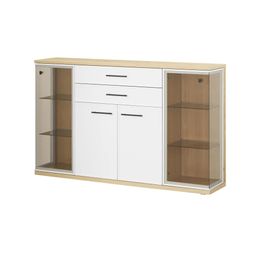 Wohnwert Highboard Carré ¦ weiß ¦ Maße (cm): B: 184 H: 113 T: 40