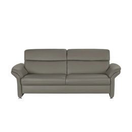 meinSofa Einzelsofa Leder Manon ¦ grau ¦ Maße (cm): B: 228 H: 94 T: 9