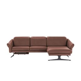 himolla Ecksofa aus Echtleder 1059 ¦ rot ¦ Maße (cm): B: 284 H: 83 T: