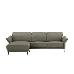 Wohnwert Ecksofa Leder Bellana ¦ grün ¦ Maße (cm): B: 285 H: 101 T: 1