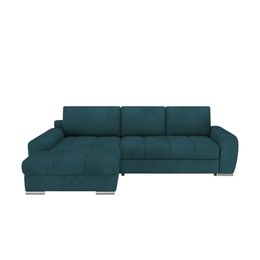 bobb Ecksofa mit Funktion Soumia ¦ türkis/petrol ¦ Maße (cm): B: 28