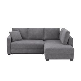 bobb Ecksofa mit pflegeleichtem Bezugsstoff Lisa de Luxe ¦ grau ¦ M